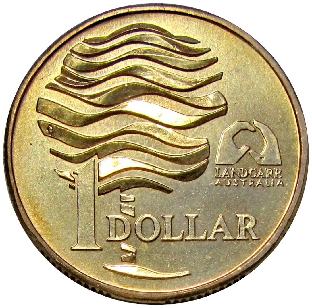 1 доллар 1993 Австралия, Вода это жизнь Landcare Australia, UNC
