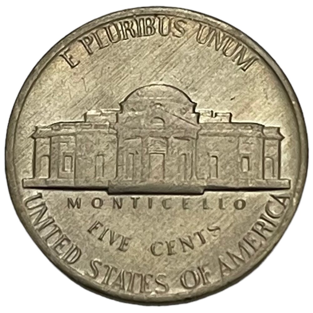 США 5 центов 1977 г. (Nickel, Джефферсон)