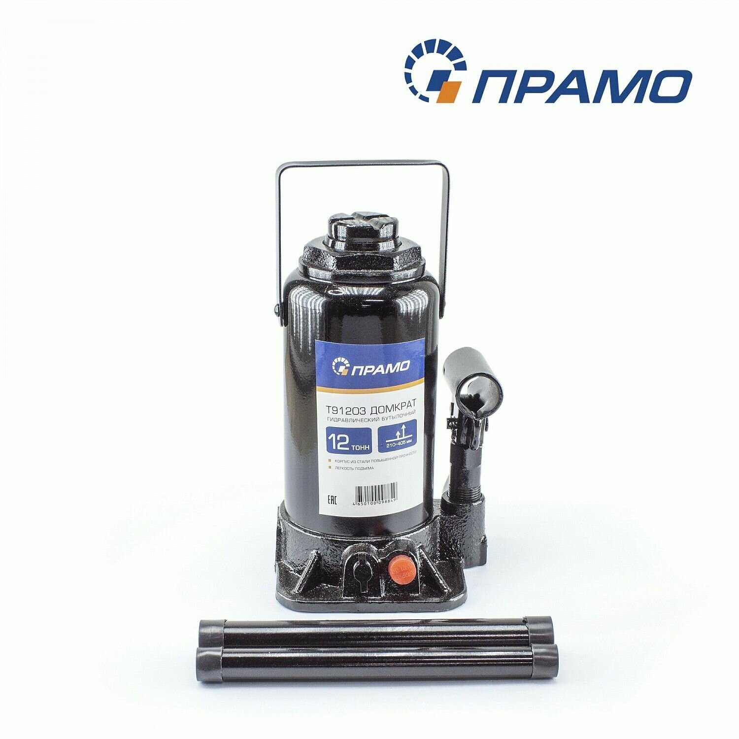Домкрат 12т (форма бутылки) гидравлический 210-405 мм