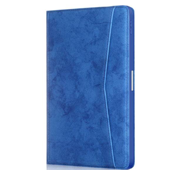 Чехол-обложка MyPads для iPad Air 4 10.9 (2020) - A2316, A2324, A2325, A2072 тонкий умный кожаный на пластиковой основе с трансформацией в подставку синий