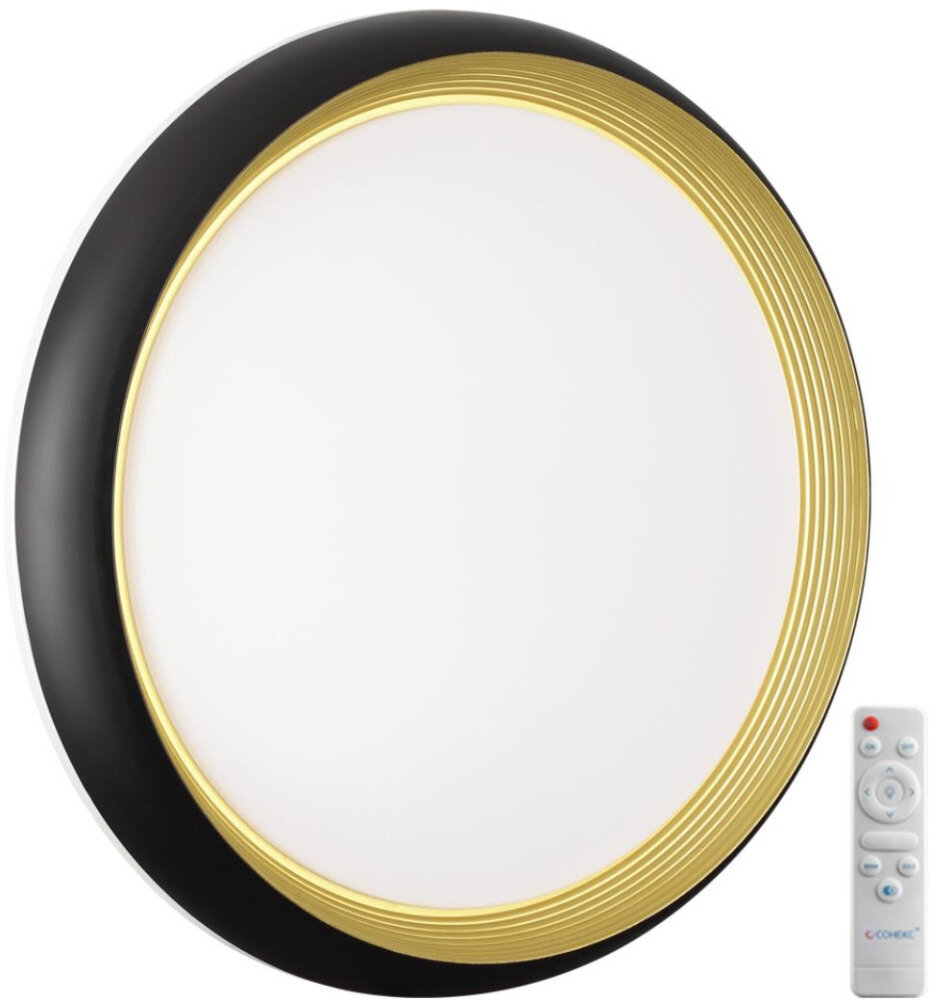 Настенно-потолочный светодиодный светильник Sonex Pale Tofiq Black 7651/EL