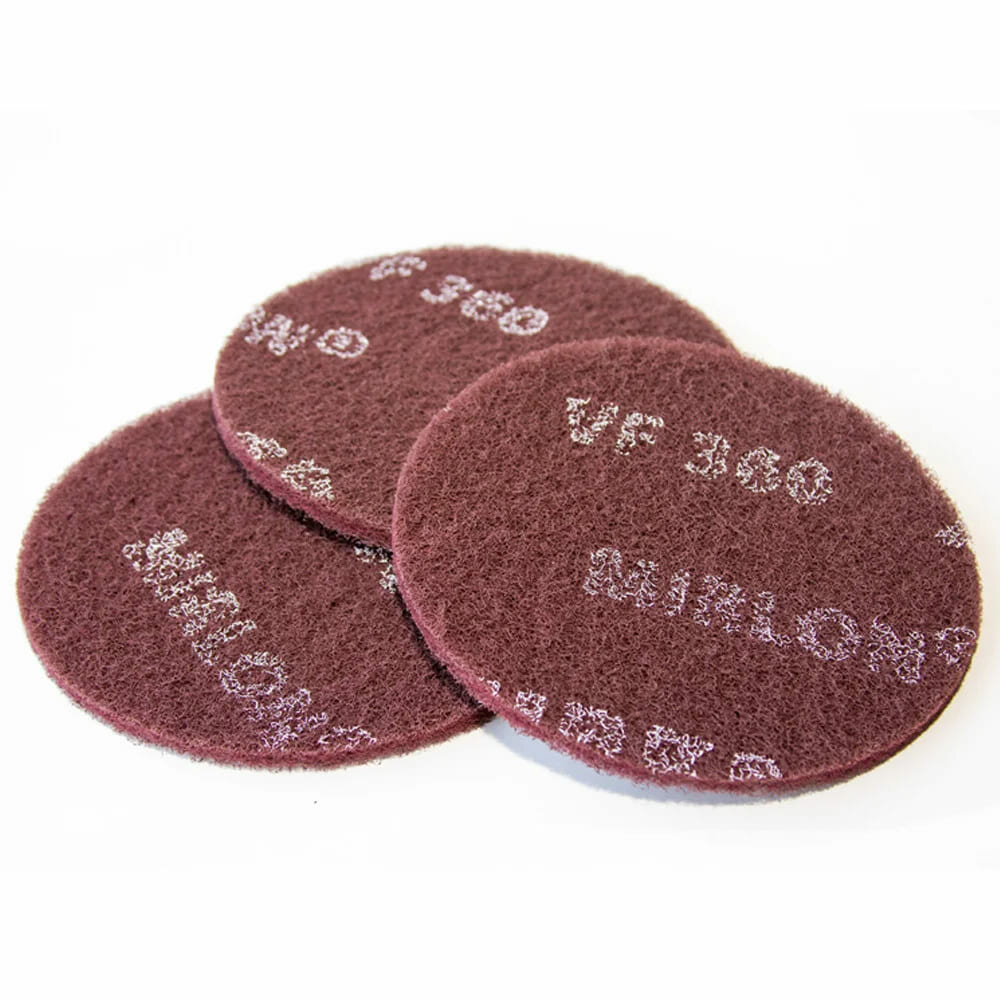Шлифовальный войлок Mirka Mirlon 150мм VF 360 бордовый