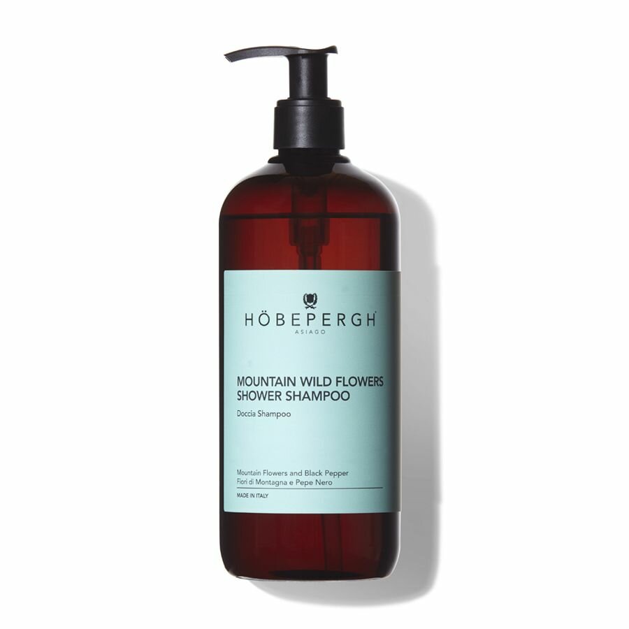 HOBE PERGH - Mountain Wild Flowers Shower Shampoo 500 ml - энергизирующий шампунь для тела и волос