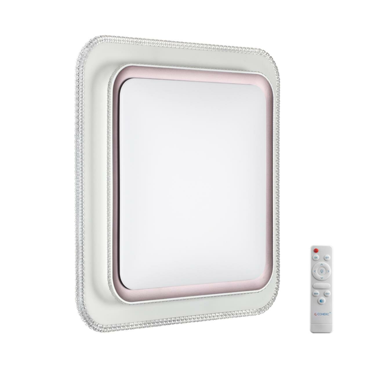 7683/EL MARON SN 192 Светильник пластик/темно-коричн. LED 70Вт 3000-6000K 500х500 IP43 пульт ДУ LOSY Sonex