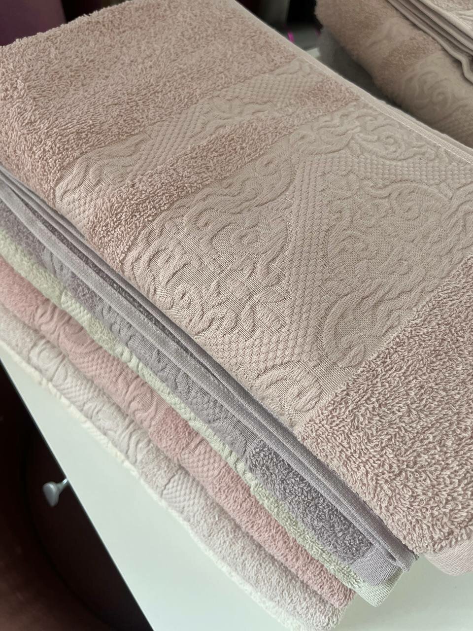 Полотенце EFOR 7-NG 70х140 Светло-серый цвет, 1 штука