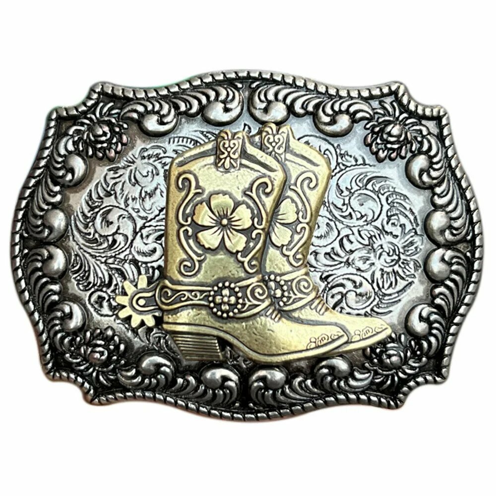 Пряжка «Ковбойские сапоги» на ремень шириной до 4 см