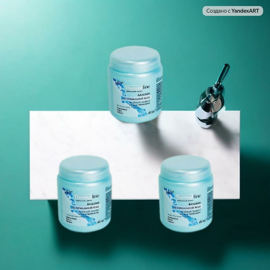 Витэкс Бальзам на термальной воде Thermal line Тройной эффект для всех типов волос, 450 мл, 3 шт/