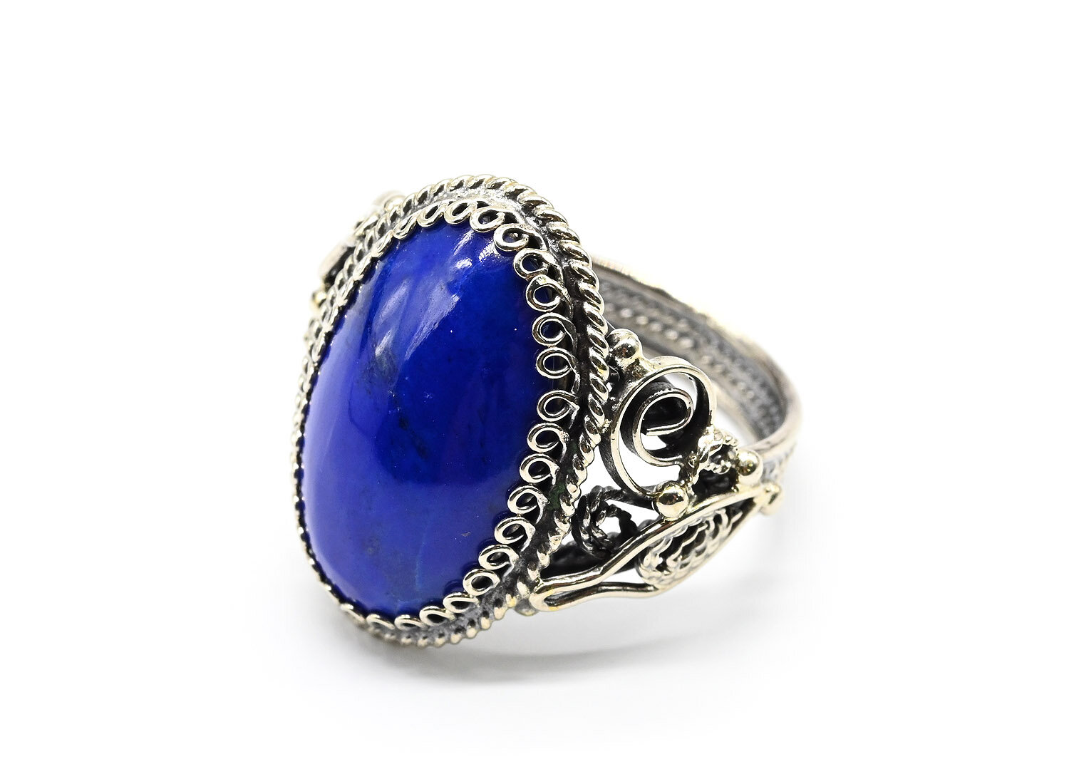 Кольцо, лазурит