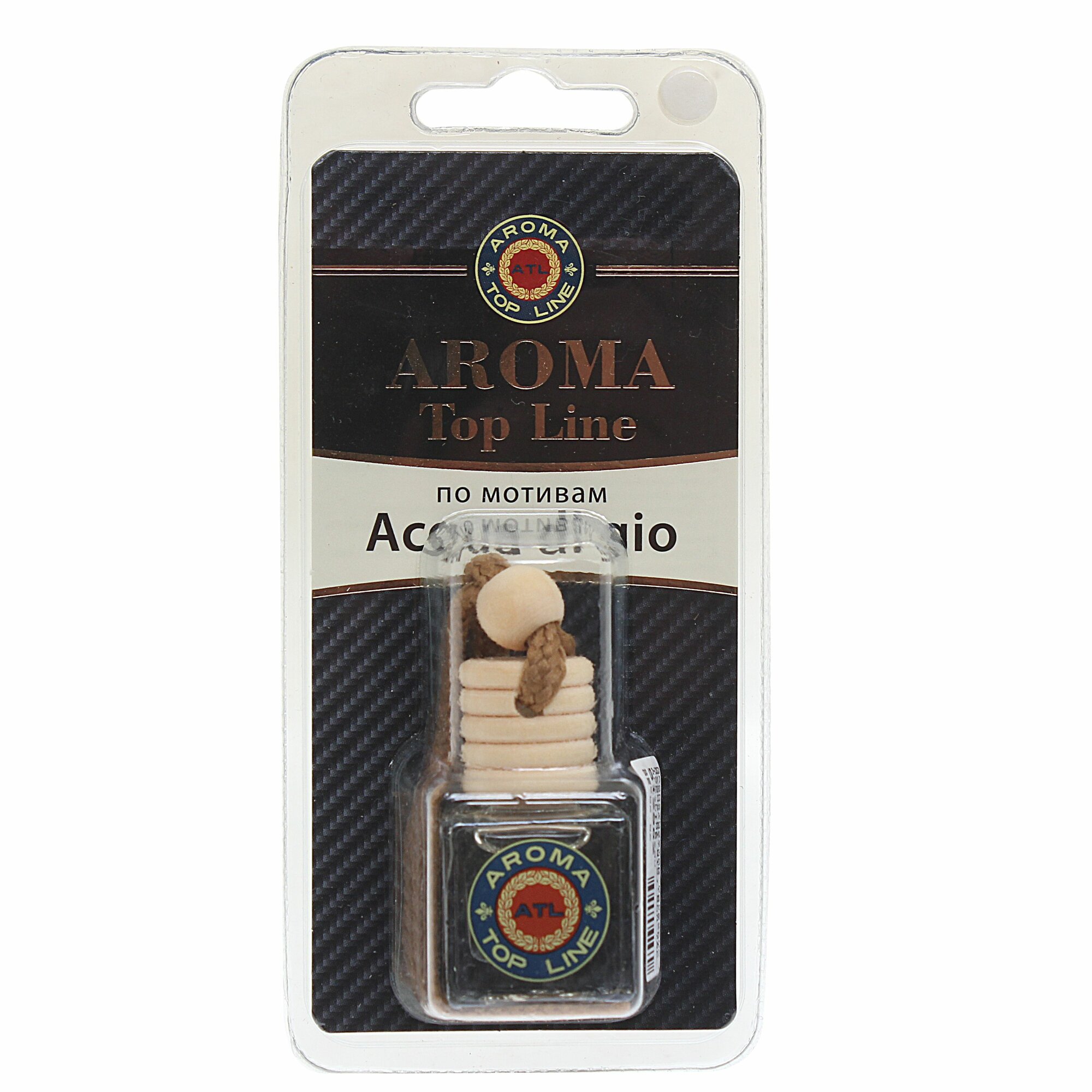 Ароматизатор воздуха ATL-59244 №9 Acqua di Gio флакон подвесной с деревянной крышкой 6мл Top Line