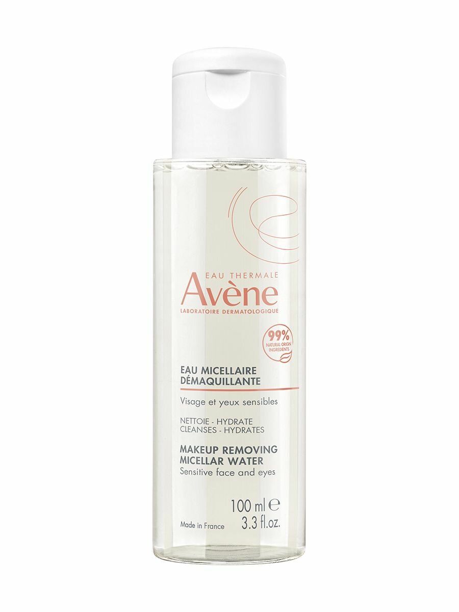 Лосьон Avene, очищающий, мицеллярный, для всех типов кожи, 100мл