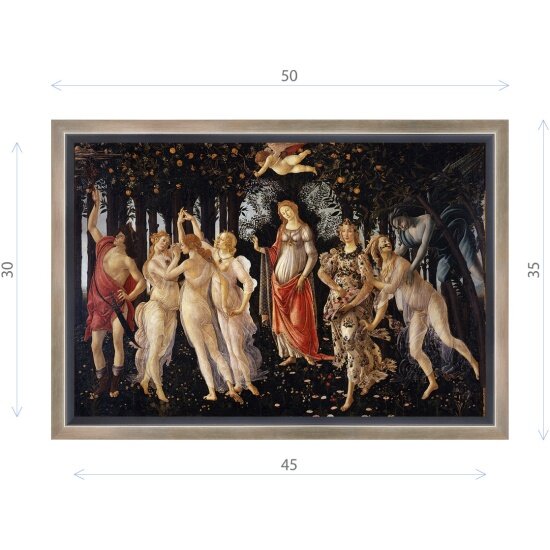 Картина Декор Депо Боттичелли Сандро Весна Матовый холст в раме 35х50 см