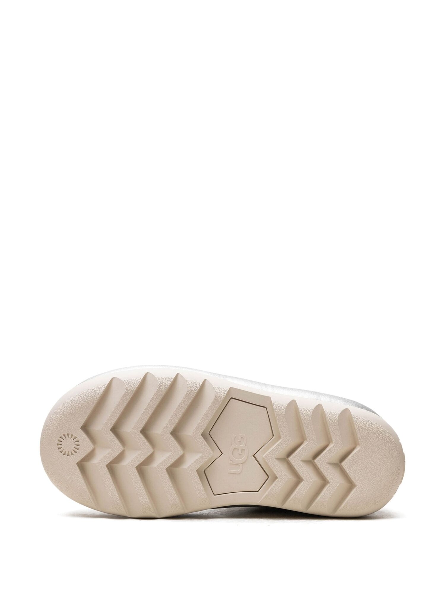 Ботильоны UGG Classic Maxi Mini Metallic Silver, размер 5 US, серебристый/красный — фото 1