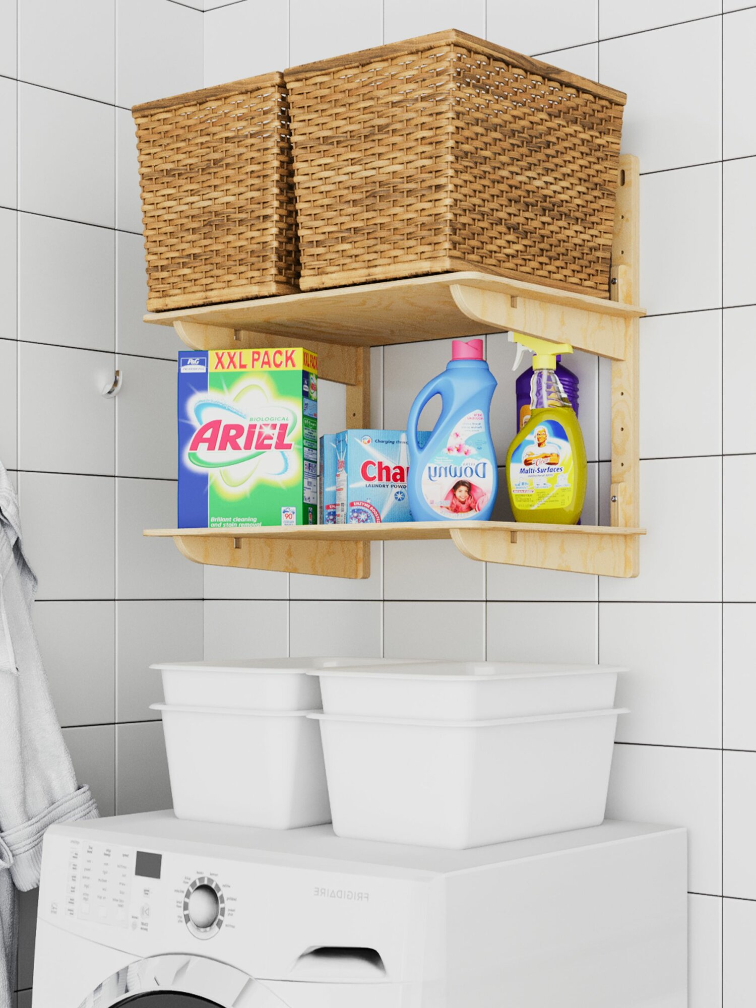 Полка над стиральной машиной или унитазом