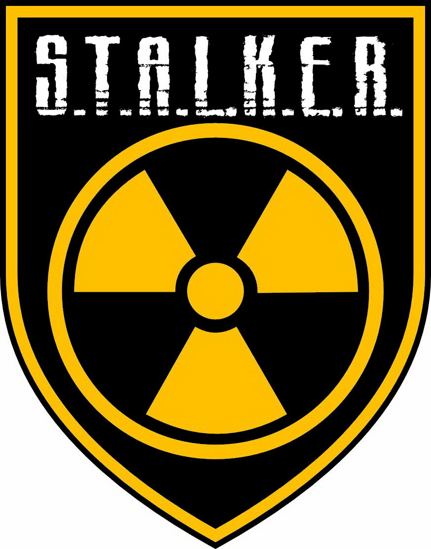 Наклейка STALKER сталкер 9х7см