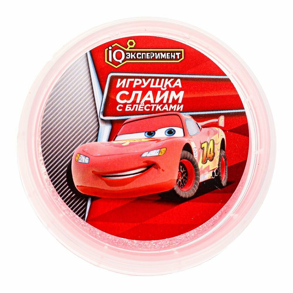 Слайм Машинки с блёстками, 100 г. Играем Вместе IQ-SG-C-RU
