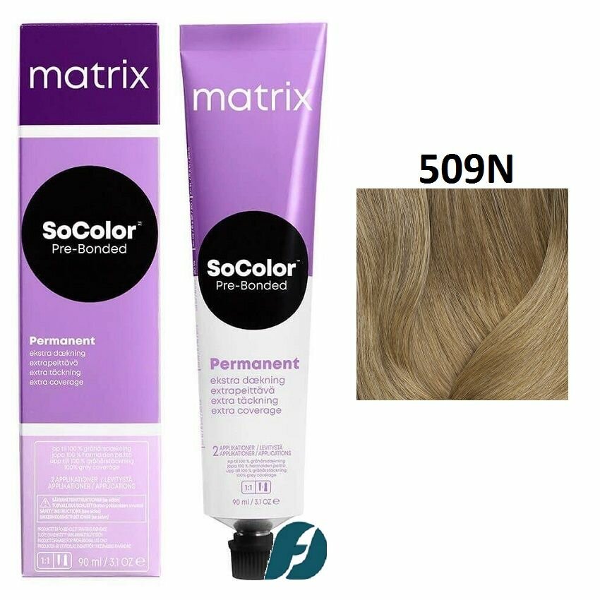 Matrix SoColor Extra Coverage 509N Крем-краска стойкая для волос Очень светлый блондин, 90 мл