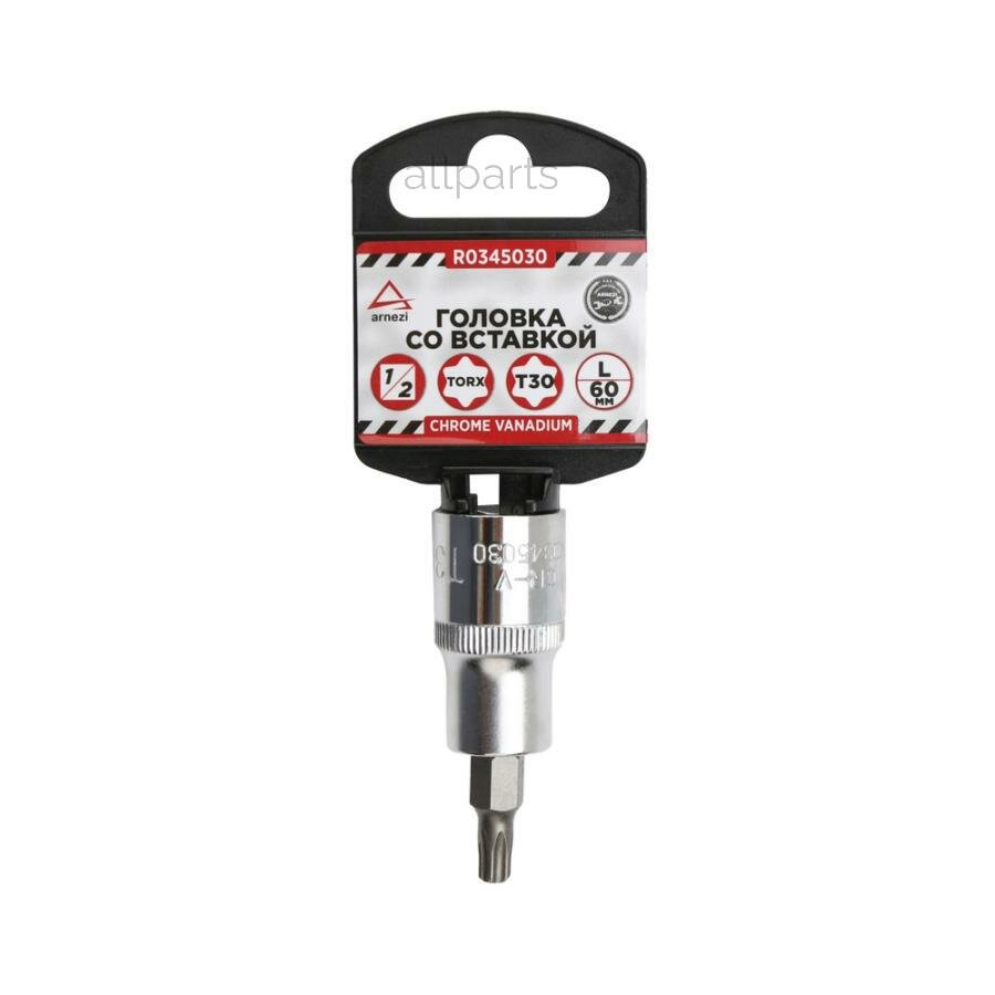 ARNEZI R0345030 головка 1/2 со вставкой TORX T30 L=60, на холдере