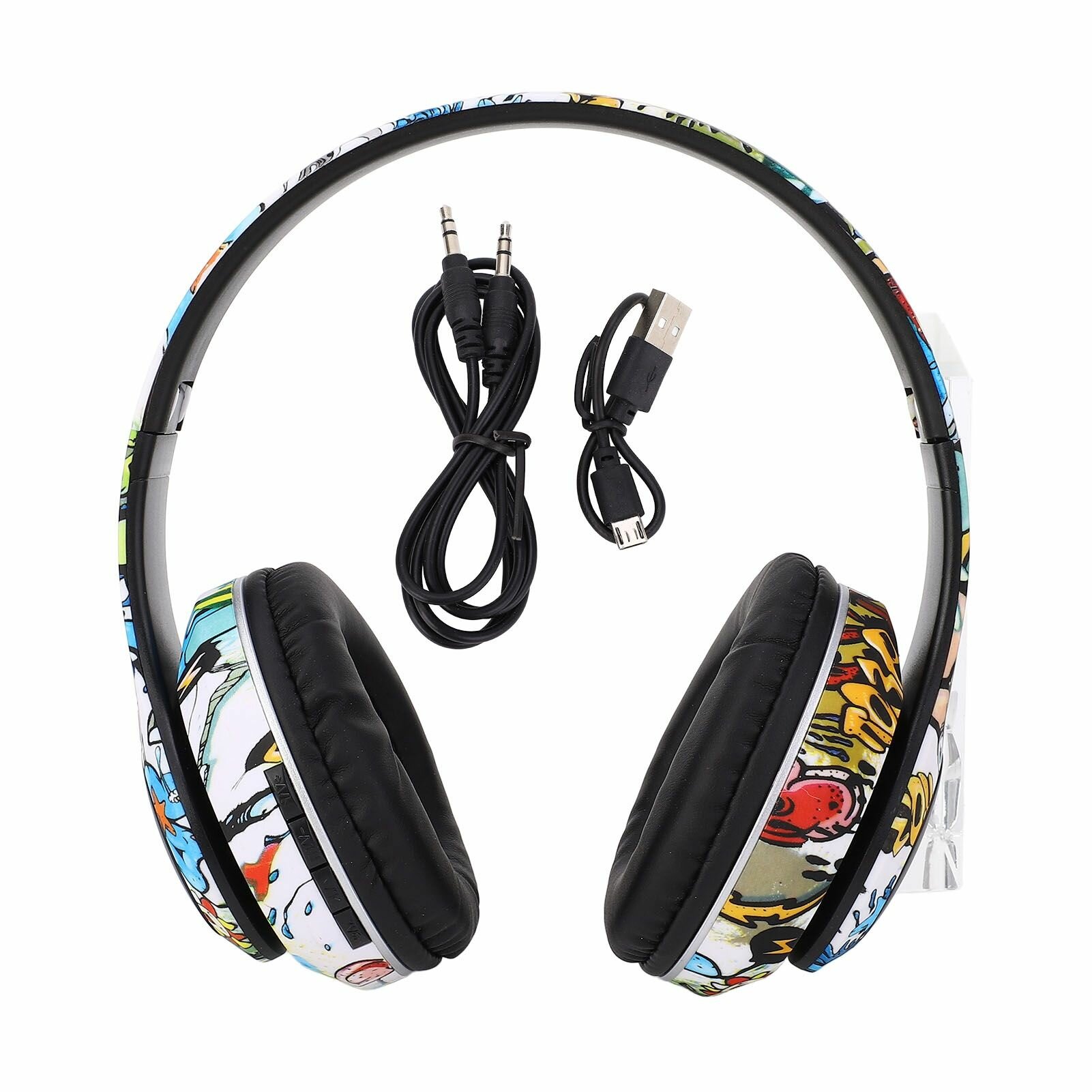 Bluetooth-гарнитура с шумодавом и граффити-дизайном