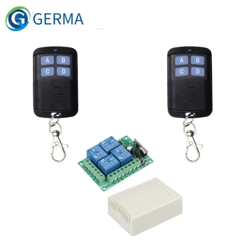 GERMA 4-канальный пульт 12В, 2RC и 1 приемник