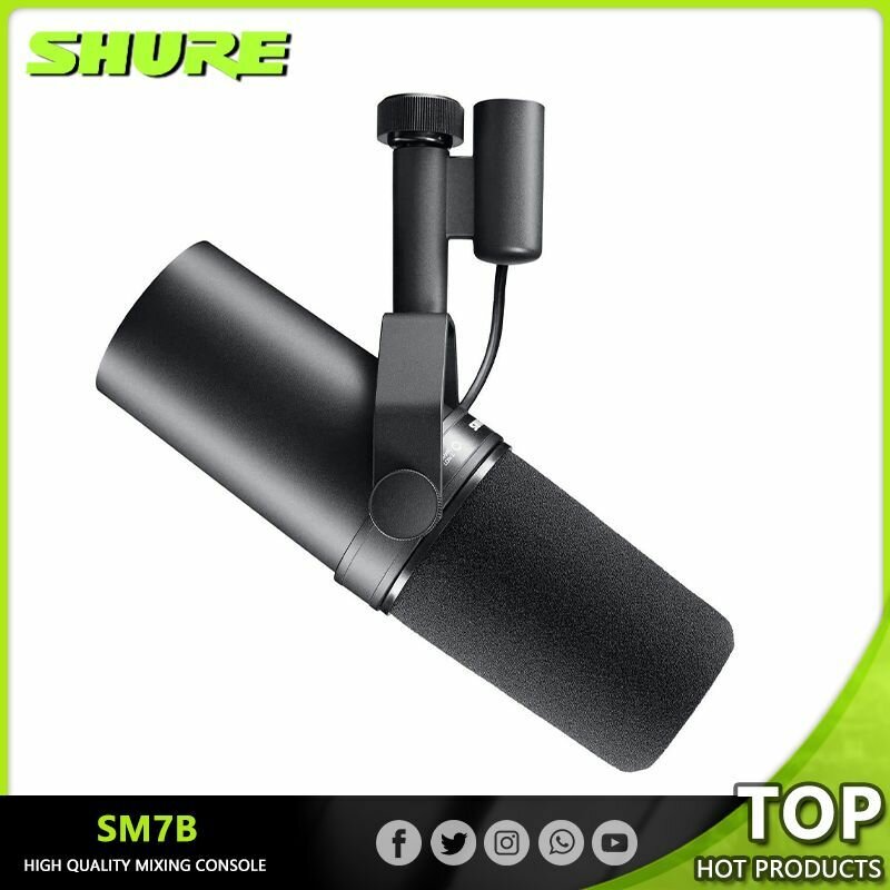 Микрофон универсальный Shure Микрофон Shure SM7B, черный, черный матовый