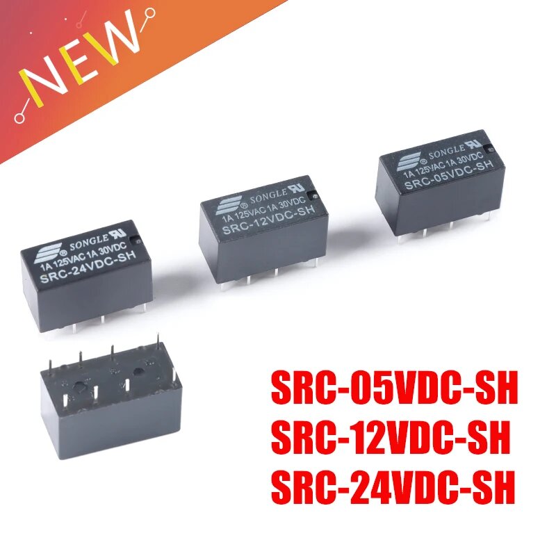 Реле SONGLE SRC-24VDC-SH 1A 125VAC 1A 30VDC — фото 1