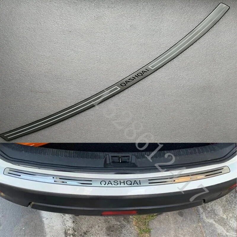 Для Nissan Qashqai j10 J11 2008-2016-2019 автомобильные аксессуары, дверная крышка, наружная накладка на порог и защитная накладка на порог заднего бампера