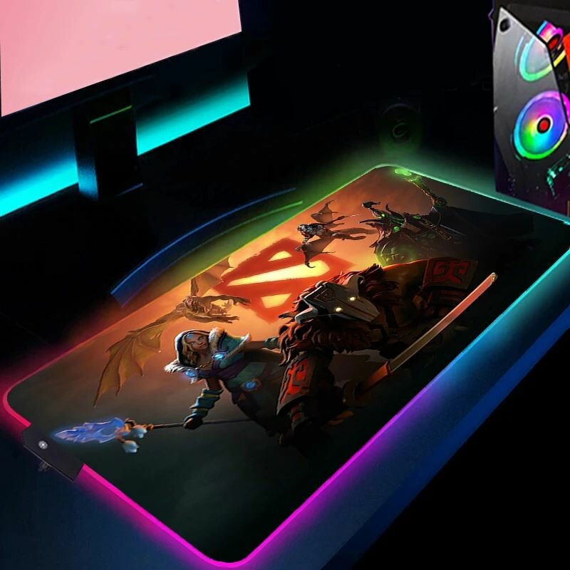 Коврик для мыши Dota2, аниме, для игр, нескользящий, 90x40 см