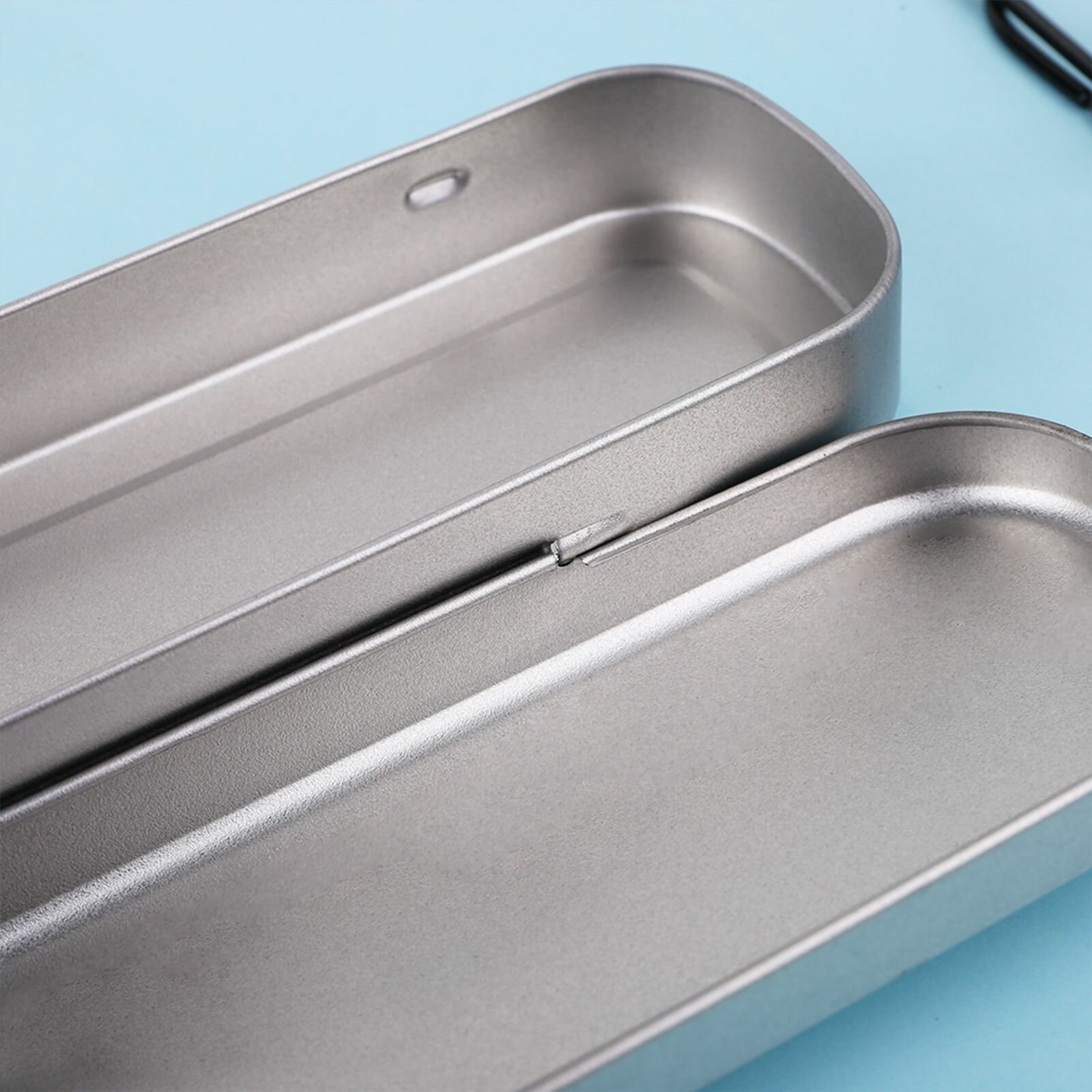 Квадратный переносной металлический пенал для хранения студенческих канцелярских принадлежностей и канцелярских принадлежностей