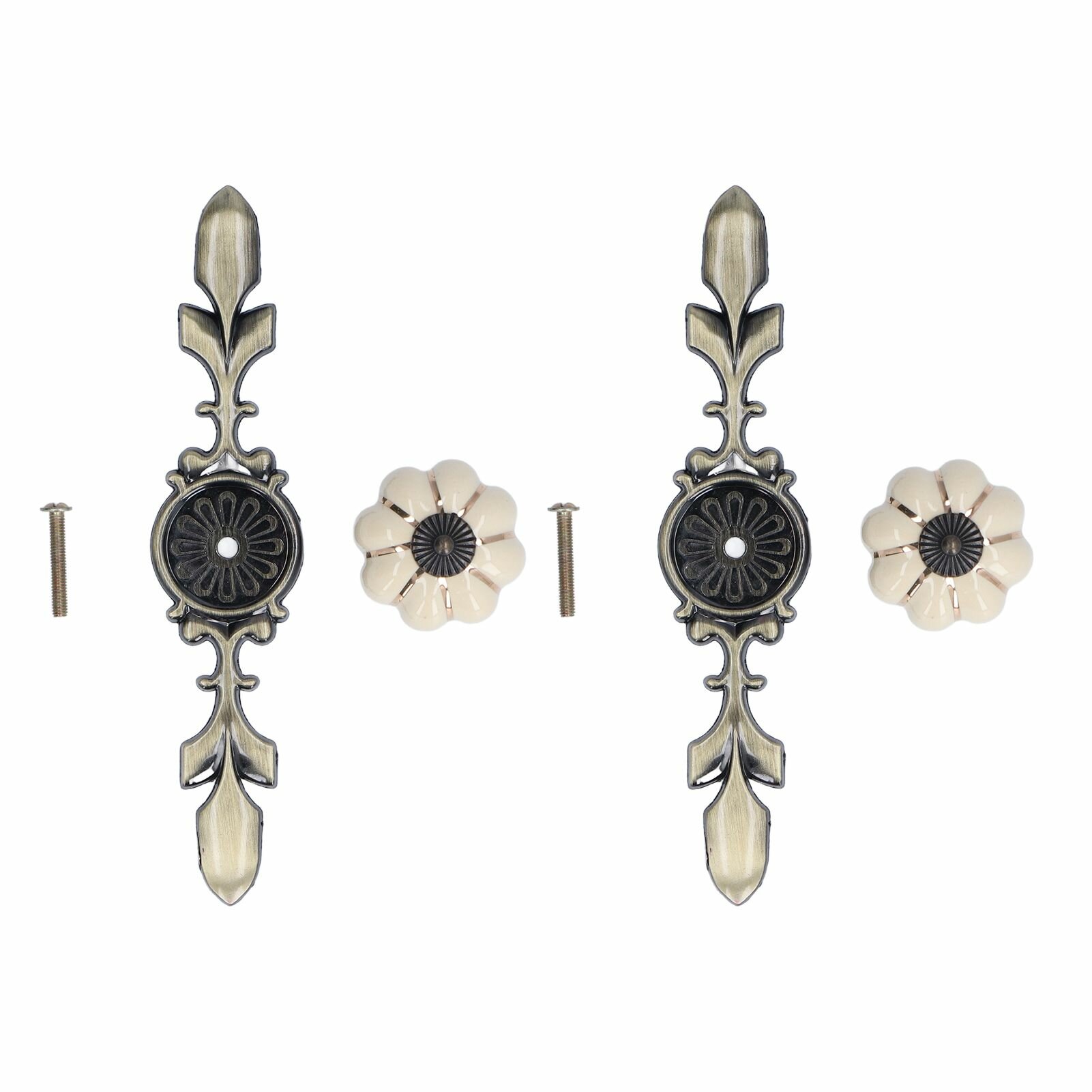 Фарфоровая ручка белая 2 шт