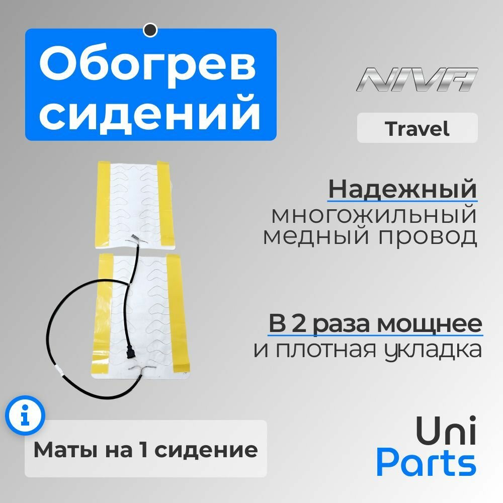 Подогрев сидения Лада Нива Тревел на 1 сиденье
