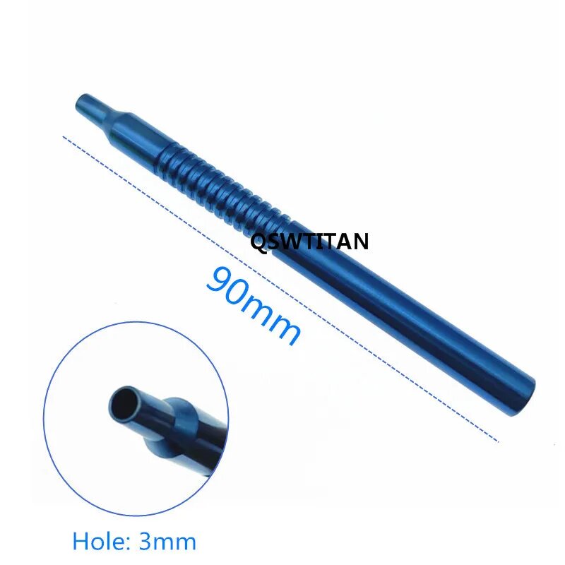Инъекционная ручка QSWTITAN 9 см из нержавеющей стали/титана Titanium