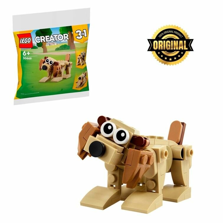 Конструктор LEGO Polybag Creator 30666 Animals 3 в 1 Животные, 75 деталей