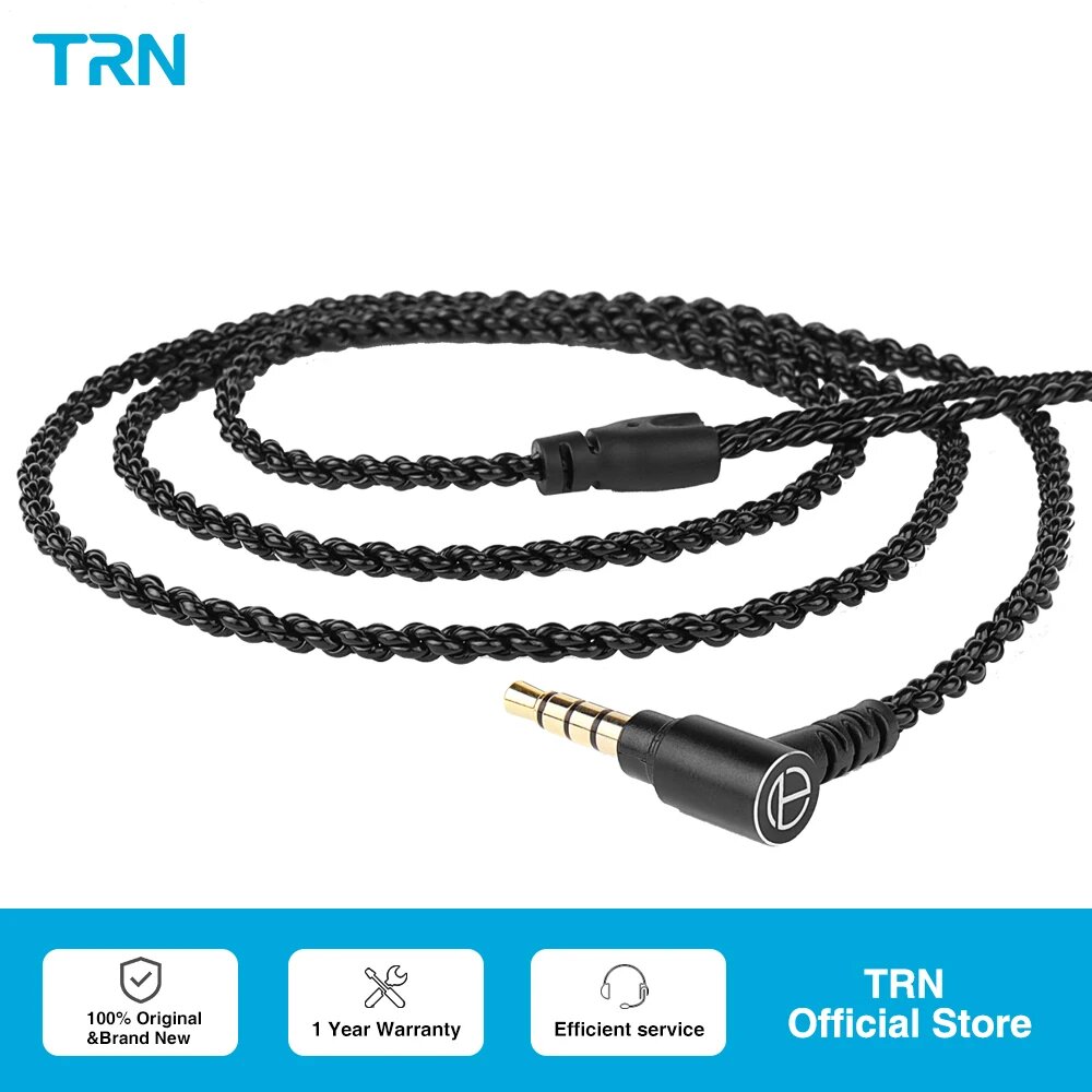 TRN A1 кабель для наушников 2pin с микрофоном — фото 1