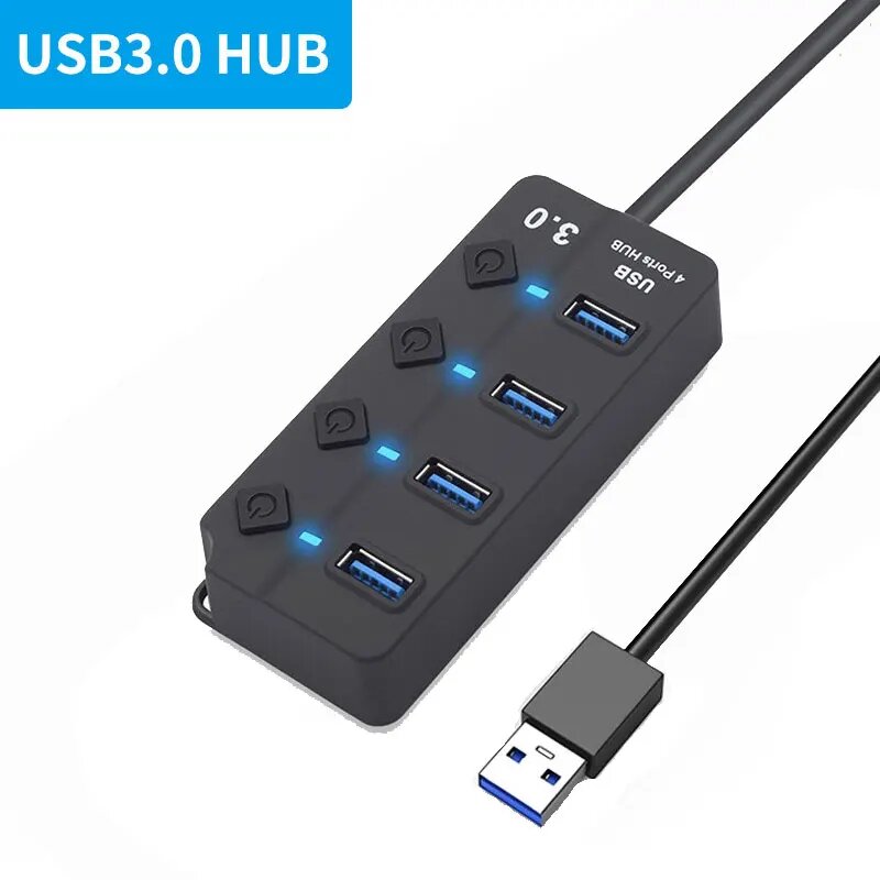 USB 3.0 концентратор OLOPKY, 4 порта