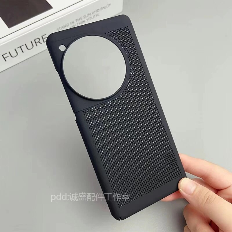 Тонкий охлаждающий чехол для OnePlus 12, ультратонкий жесткий чехол для задней панели телефона для OnePlus 12 One Plus 12 5G, бампер с рассеиванием тепла черный