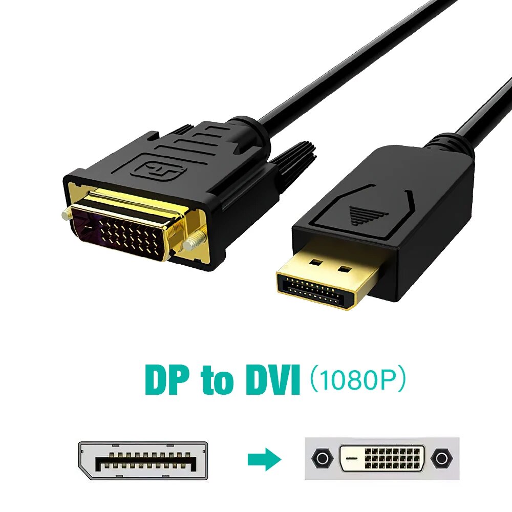 DP-HDMI DVI VGA кабель-адаптер Nephy 1.8m DP to DVI