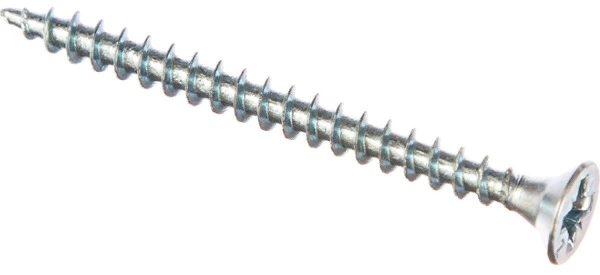 Саморез Fixbox / Фиксбокс универсальный с потайной головкой из нержавеющей стали, серый, 3.5х40мм, PZ0, 10шт. в упаковке / крепеж