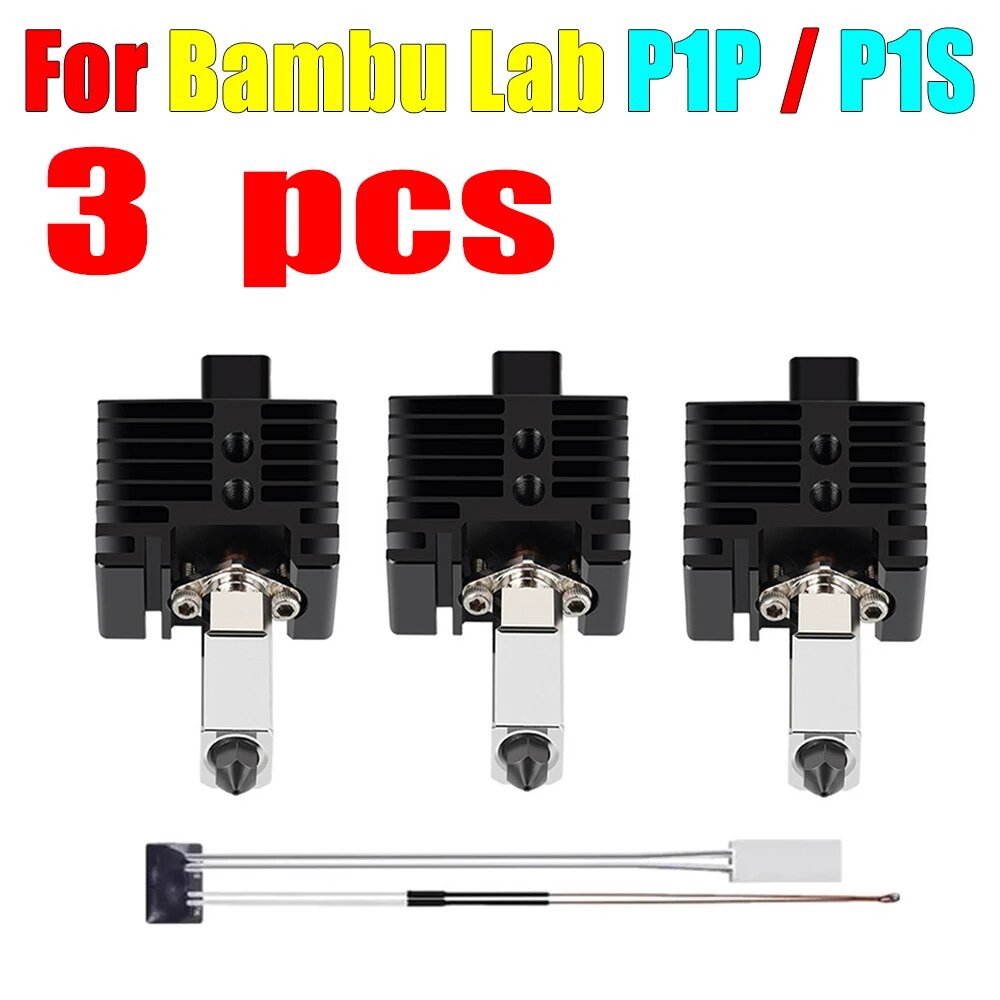 Hotend 2.0 для Bambu Lab P1P/P1S (3 шт)