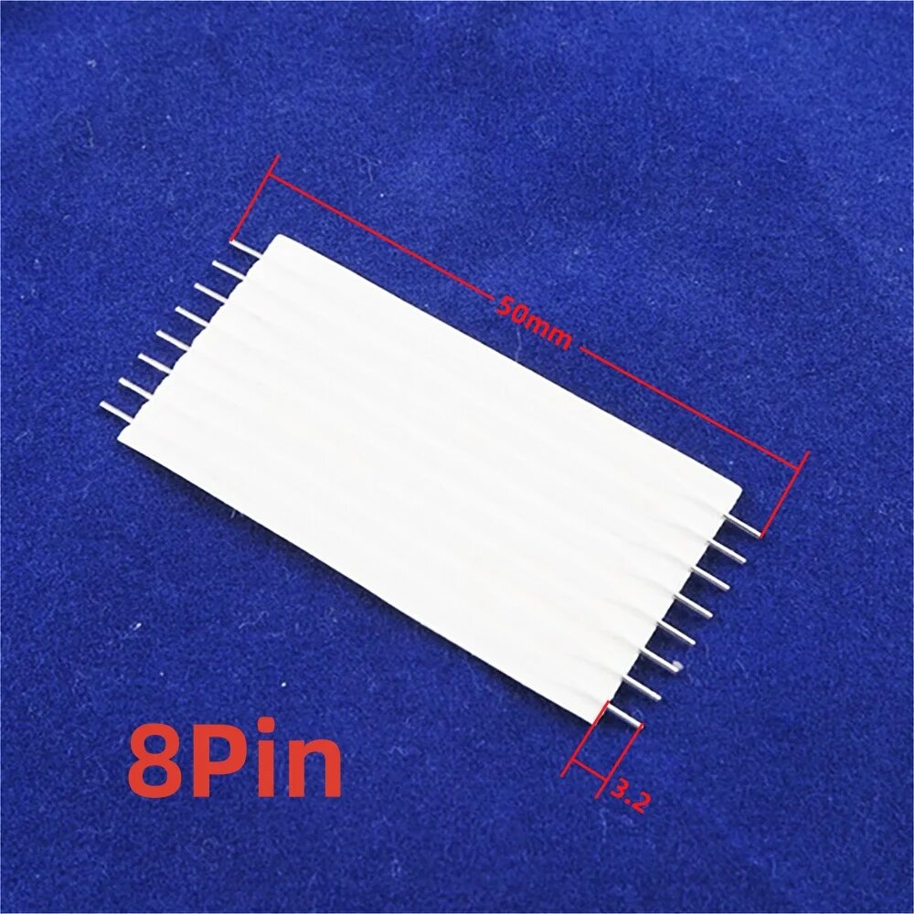 1,0 2,54 мм FPC FFC Гибкая перемычка кабеля 8 10 12 13 24-контактный JSN-2.54 Наскровое отверстие для пайки печатной платы Nomex Изолятор 24 AWG 3,0A