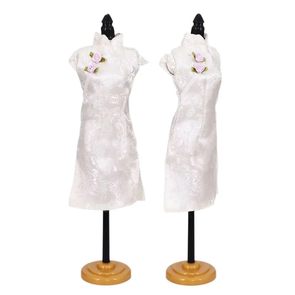 Кукольное платье Cheongsam белое, Style 1, 30 см