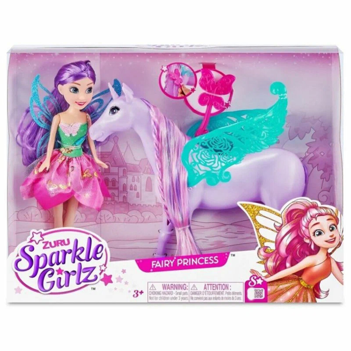 Sparkle Girlz Fairy Princess / Милый подарок на день защиты детей с единорогом, коллекционный набор игрушек пони