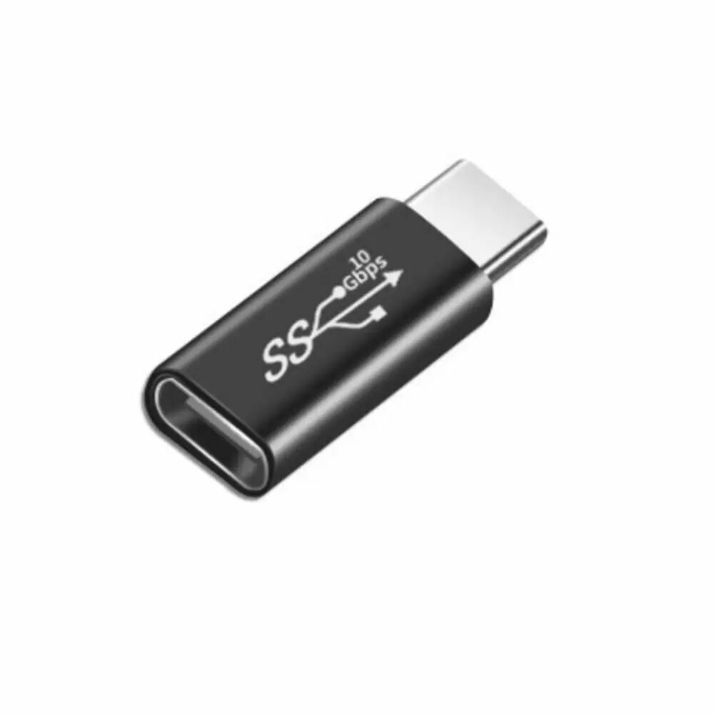 Угловой AV-конвертер 90 градусов (штекер-гнездо) USB 3.1 Type-C OTG адаптер 10 C Male to C Female