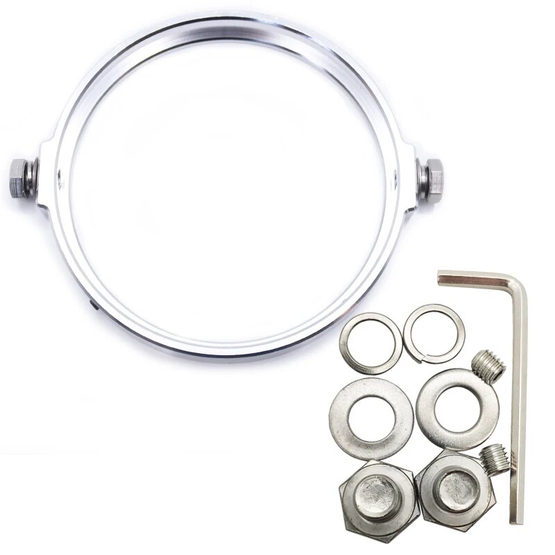 Черный Хромированный Алюминиевый Круглый Корпус Фары 5.75' 7' С Кронштейном Для 5.75 inch silver