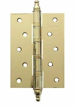 Петли универсальные LIVGARD HV150A-PB с колпачком Полированная латунь , 2 штуки