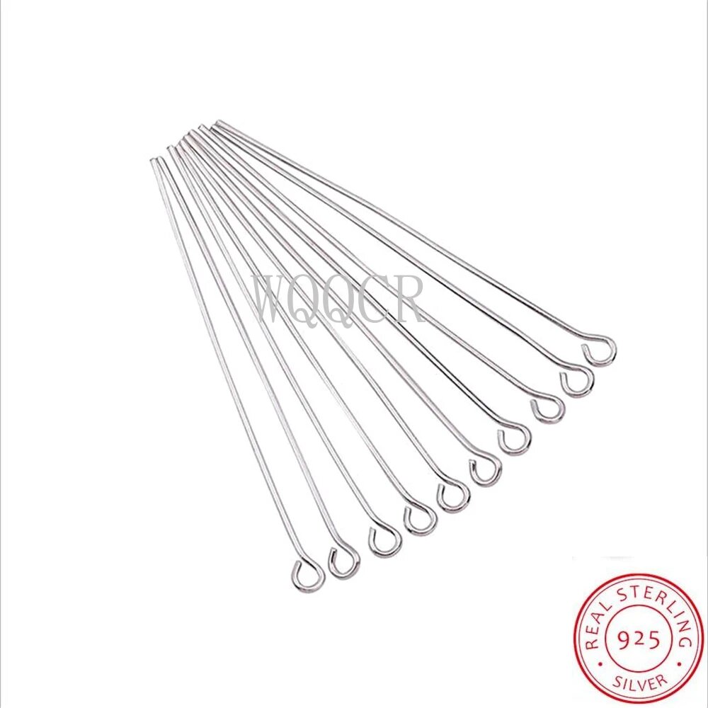 Шпильки для ювелирных изделий из серебра 925, 26MM, 100 шт.