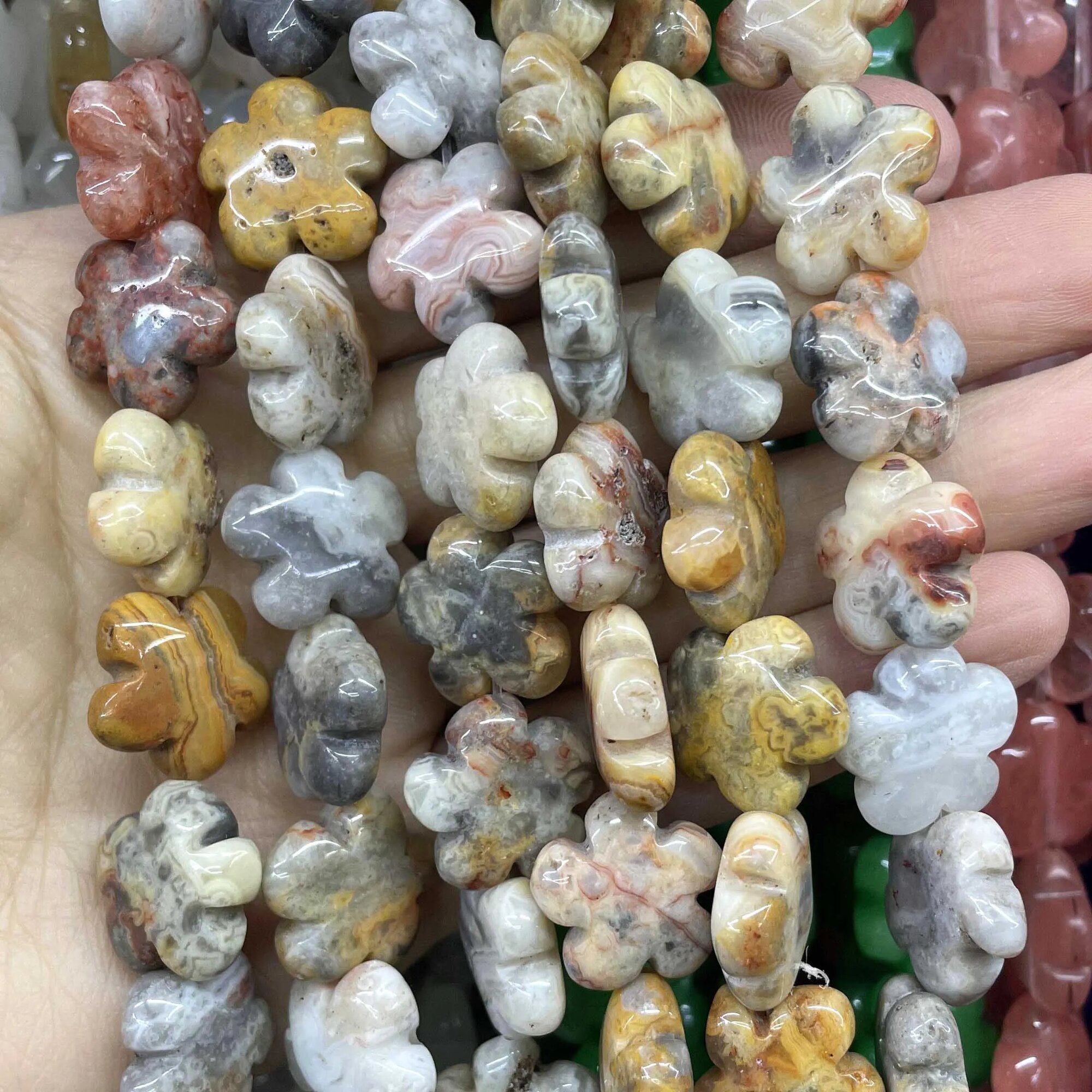 Бусины агат Crazy Agate 16 мм