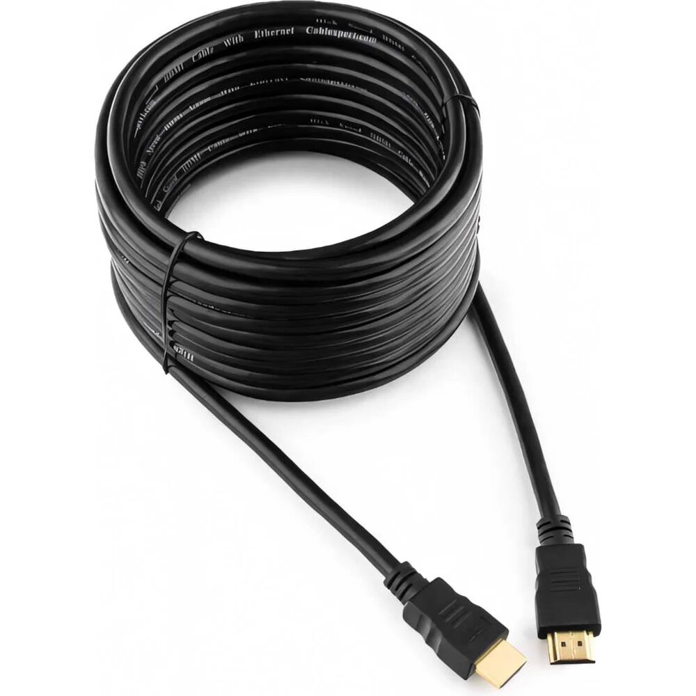 Кабель Cablexpert HDMI v2.0, 19M/19M, 7.5м, медь, черный, позолоченные разъемы, экран, CC-HDMI4-7.5M