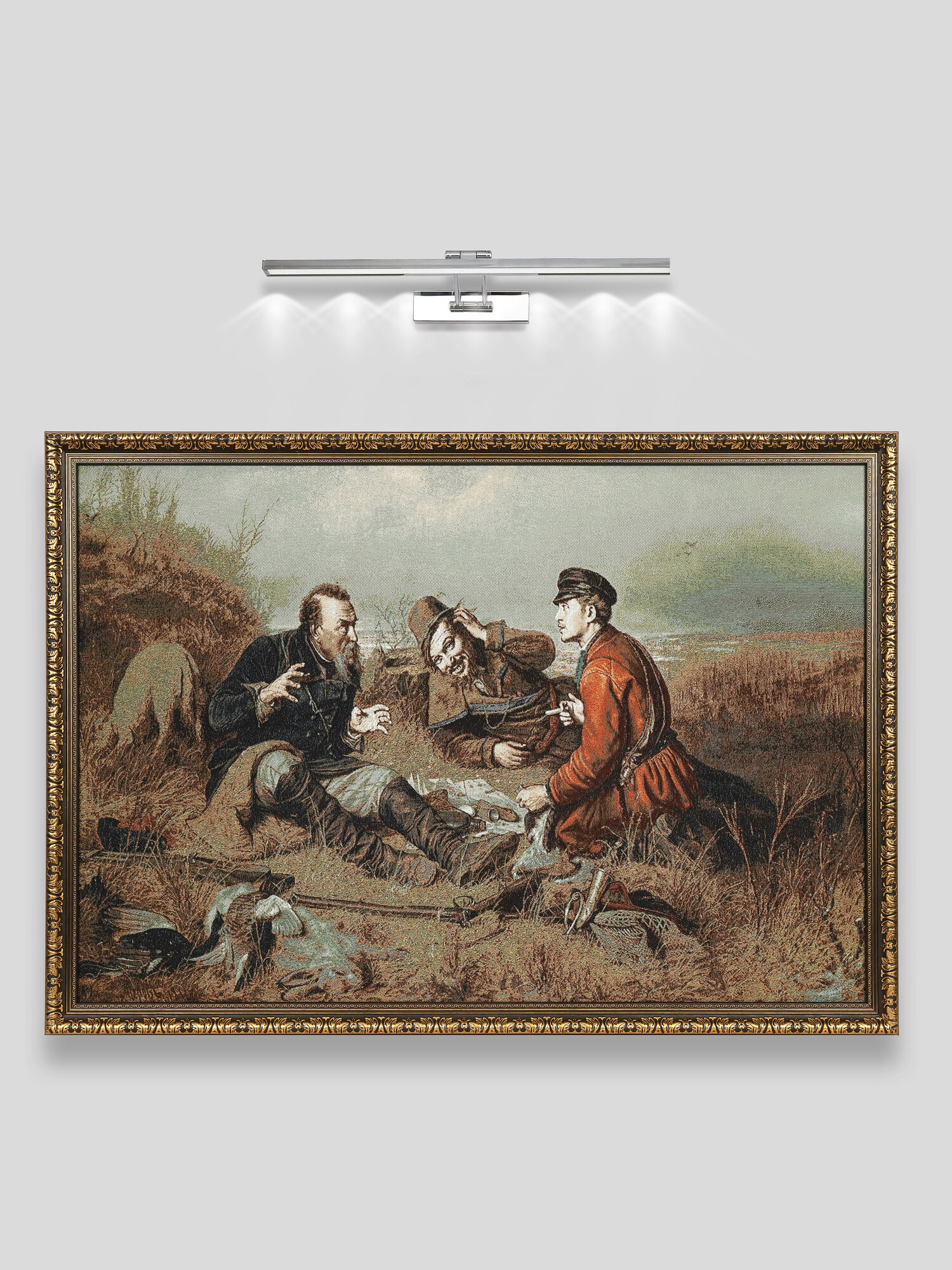 Картина на стену Магазин гобеленов "На привале" 55*81 гобеленовая, гобелен, интерьерная