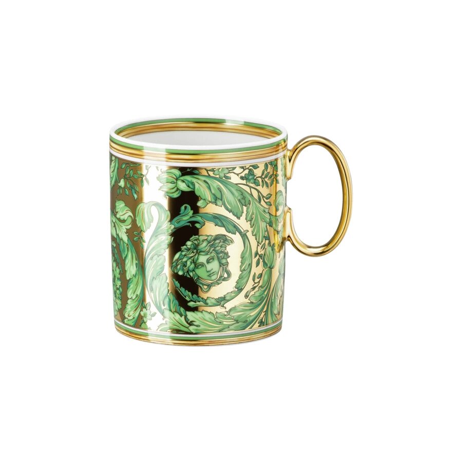 Кружка Rosenthal Versace Медуза Диадема зеленая 300мл, фарфор, премиум качество