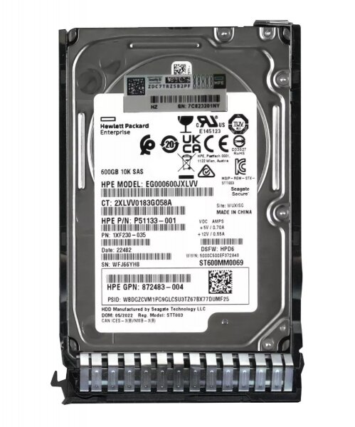 Жесткий диск HP EG000600JXLVV 600Gb SAS 2,5" HDD